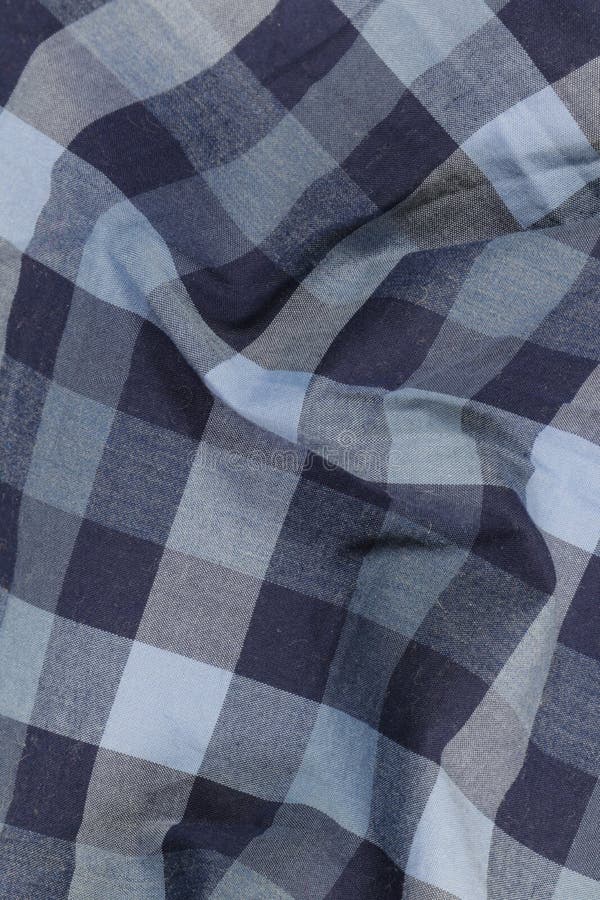 Blue Plaid Pattern on Fabric Stock Image - Image of fabric, pattern ...