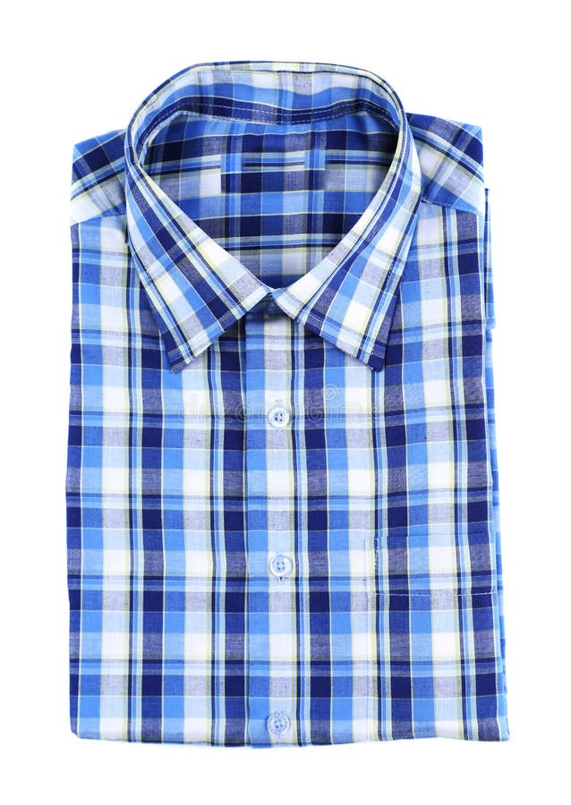 Blue plaid shirt stock image. Image of vertical, blue - 35333755
