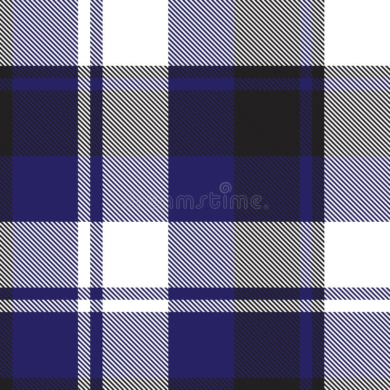 Blue Plaid Tartan Checkered Seamless Pattern Stock Vector ...