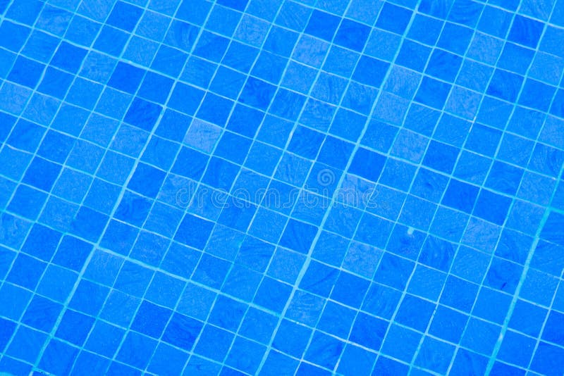 Blue Planches in the Pool with Water Stock Image - Image of rest ...
