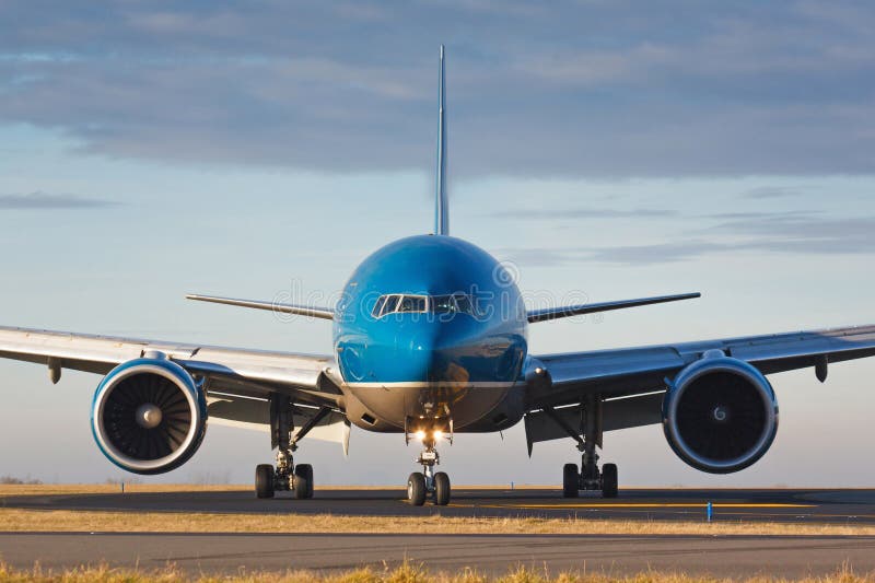 Blue plane stock image. Image of autumn, cargo, large - 38078243