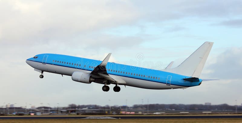 Plane taking off stock image. Image of blue, flight, aviation - 9747263