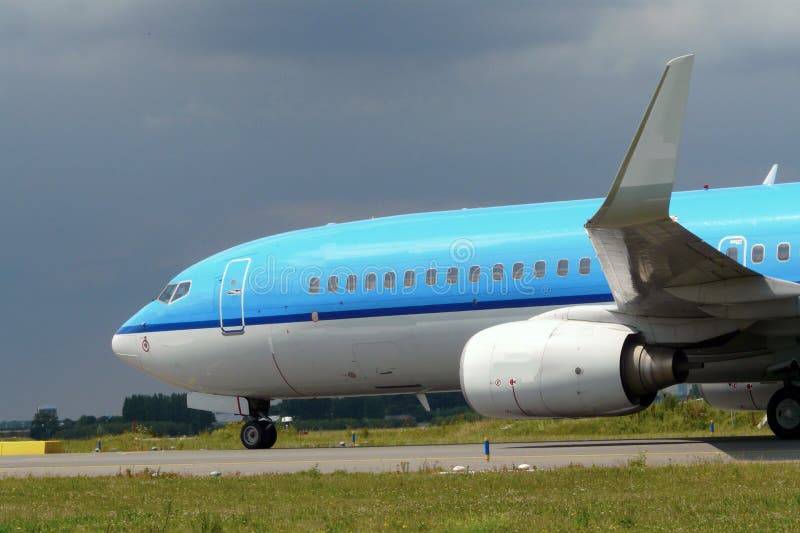 Plane taking off stock image. Image of blue, flight, aviation - 9747263