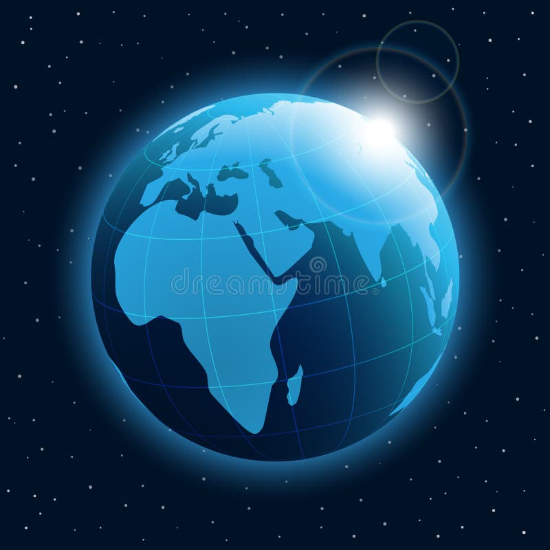 Blue planet icons stock vector. Illustration of surface - 74387217