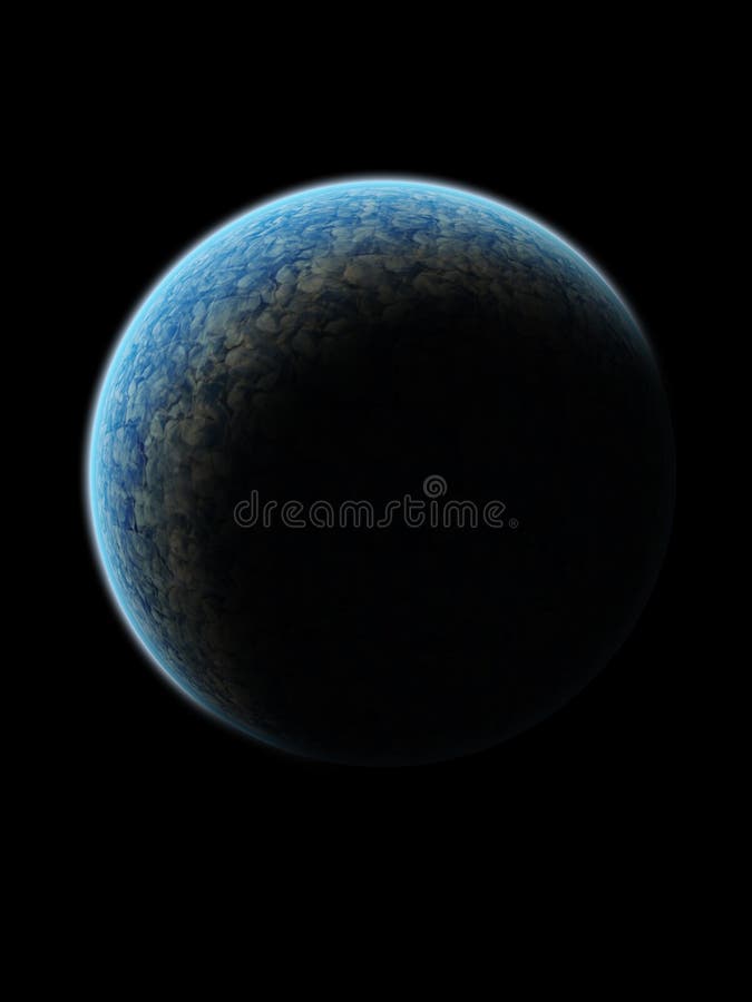 Blue planet stock illustration. Illustration of outer - 6192096