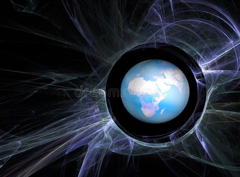 Blue planet stock illustration. Illustration of shapes - 8709299