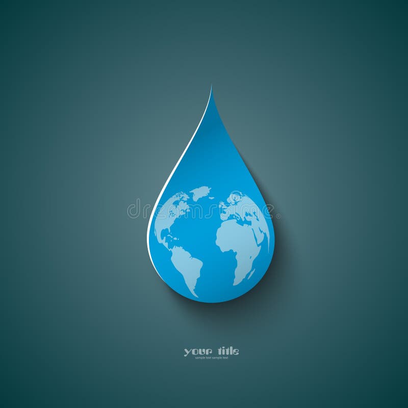 Blue planet concept. stock vector. Illustration of pollution - 79793780