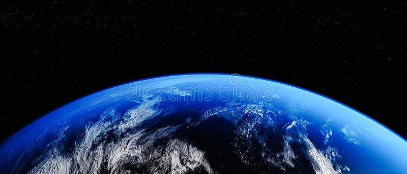 Blue Planet Earth 3d Rendering.this Image Elements Furnished by NASA ...