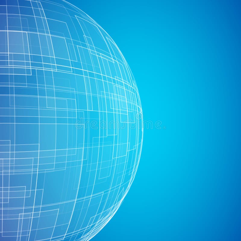 Blue planet icon stock vector. Illustration of glow, circuit - 44031086