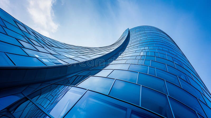 The Blue Planet. Modern Architecture Building . Generative Ai Stock ...