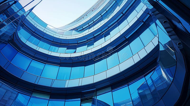 The Blue Planet. Modern Architecture Building . Generative Ai Stock ...