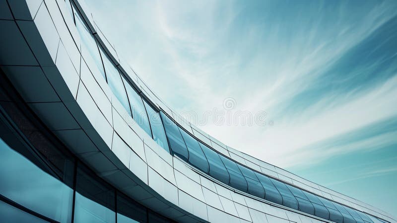 The Blue Planet. Modern Architecture Building . Generative Ai Stock ...