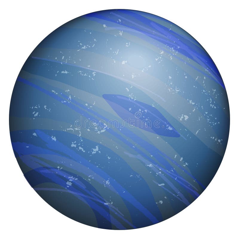 Blue planet Neptune stock vector. Illustration of ball - 239784266