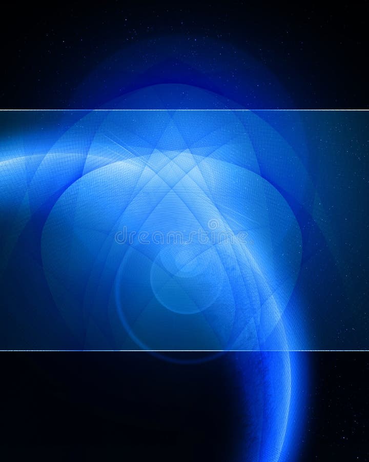 Blue planet in outer space stock illustration. Illustration of fiction ...