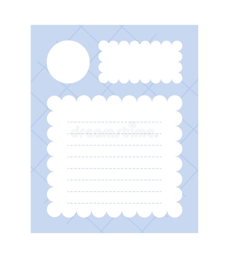 Blue daily planner stock vector. Illustration of isolated - 238743800