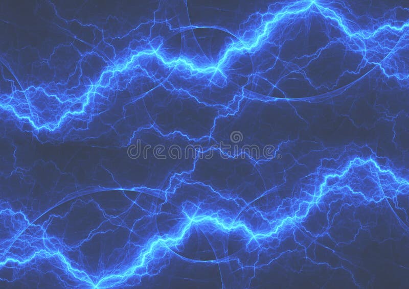 Blue Plasma, Abstract Power and Electrical Background Stock ...