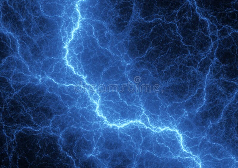 Blue Plasma, Abstract Power and Electrical Background Stock ...