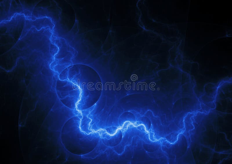 Blue plasma lightning, stock illustration. Illustration of light ...