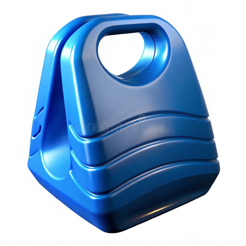 Blue Plastic Bag with Handle Isolated on Transparent Background Stock ...