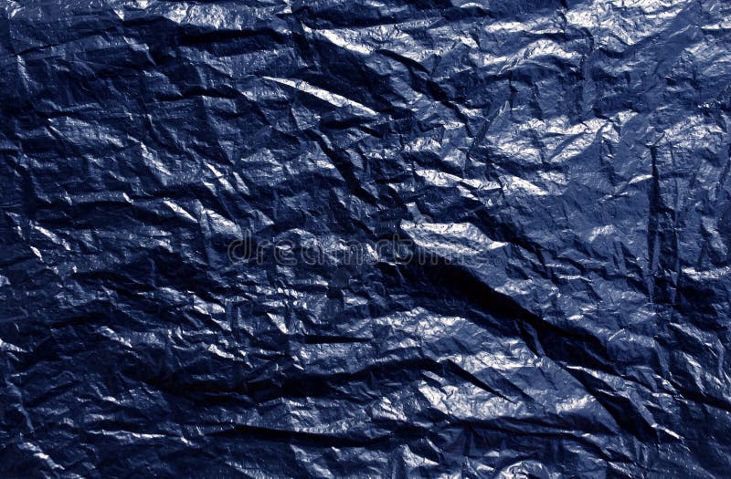 Blue plastic bag texture. stock image. Image of crinkled - 71562483