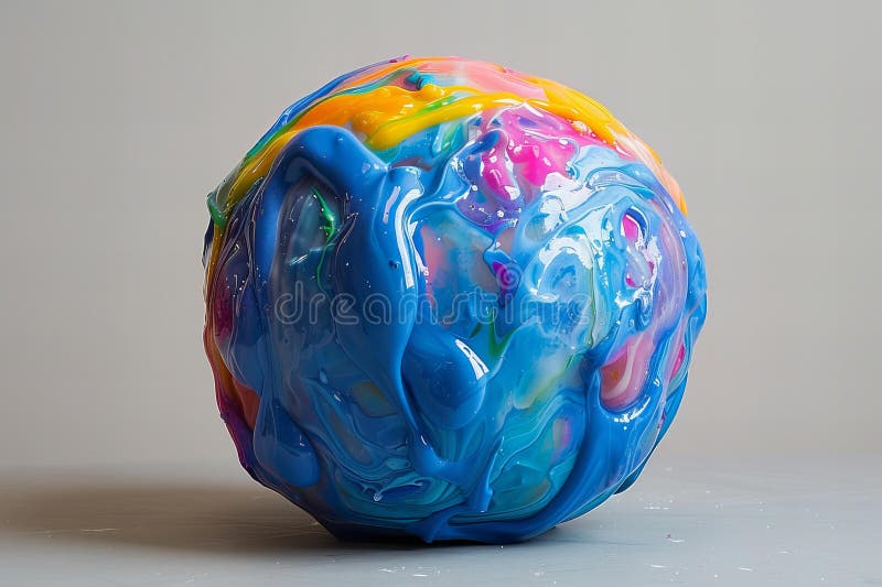 A Blue Plastic Ball Made Up of Colored Paste, High Quality, High ...