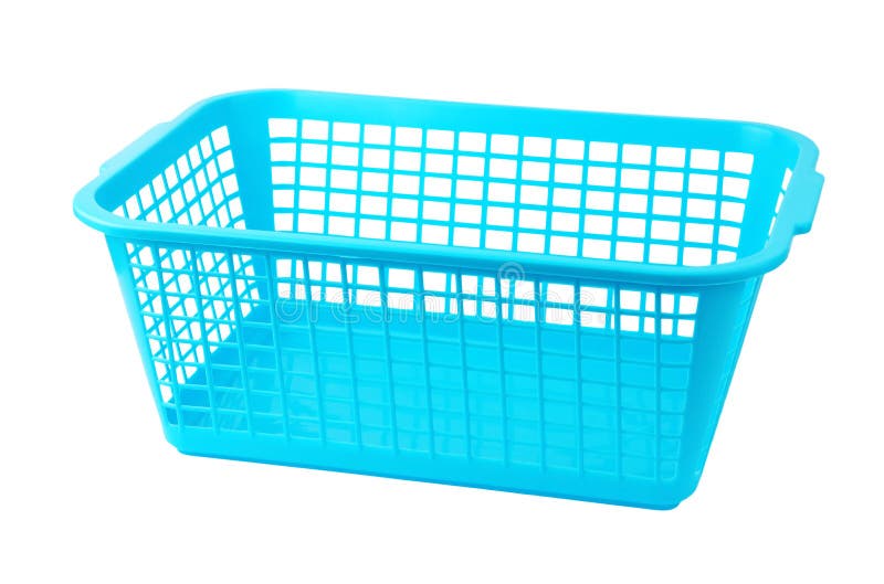 Blue plastic basket stock photo. Image of plastic, polymer - 118410378