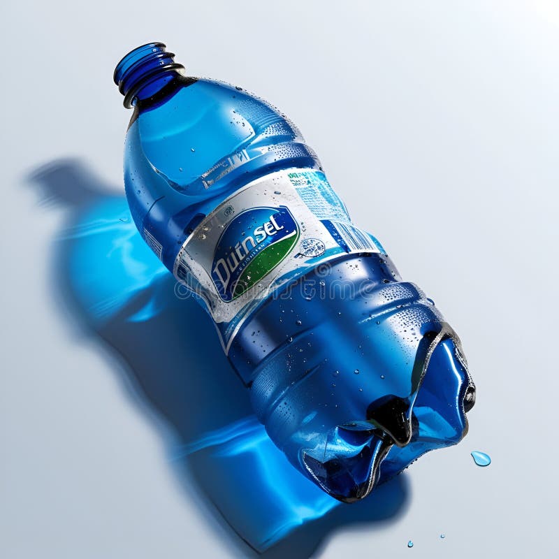 Blue Plastic Bottle Transparent Background Stock Illustration ...