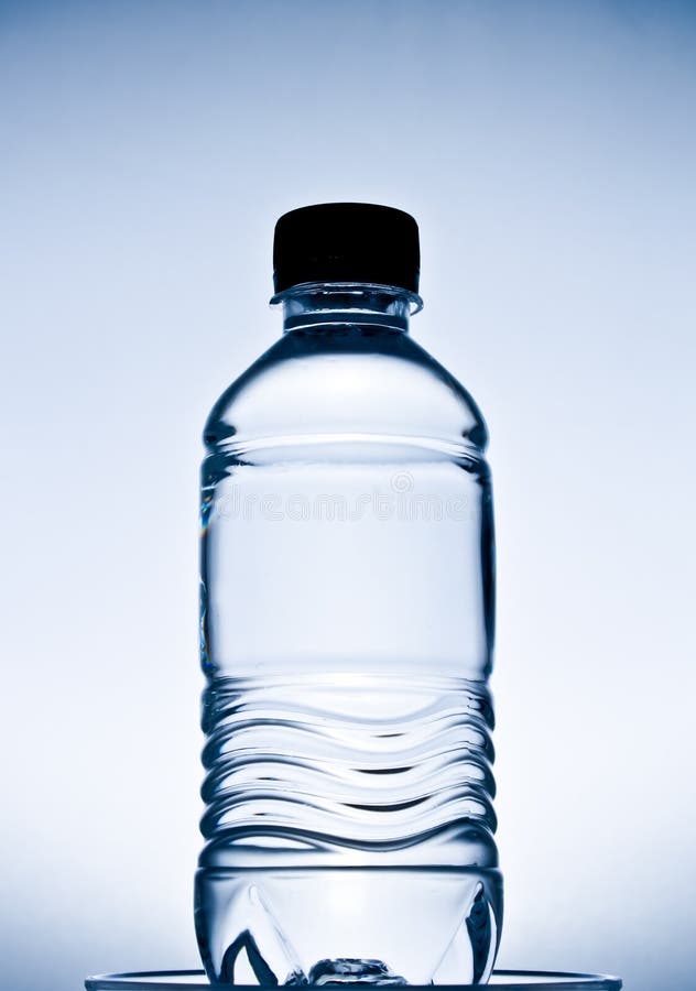 Blue plastic bottle. stock image. Image of plain, bottle - 30814321