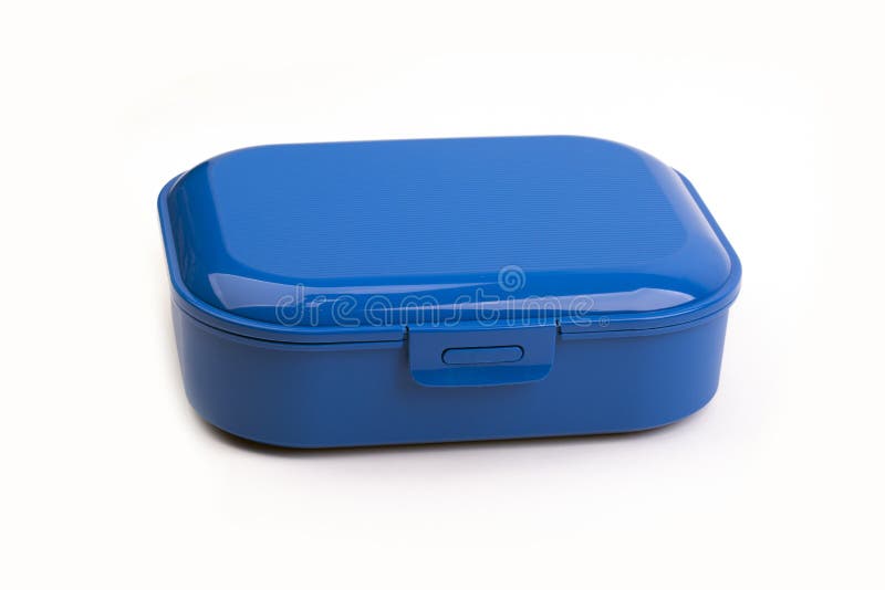 Blue Plastic Box stock photo. Image of product, home - 168752152