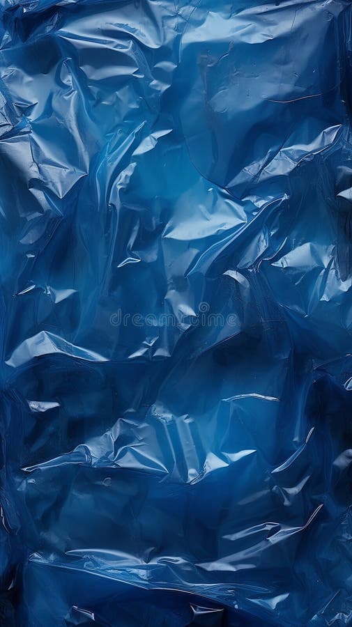 Blue Plastic Cellophane Texture. Abstract Background and Texture for ...