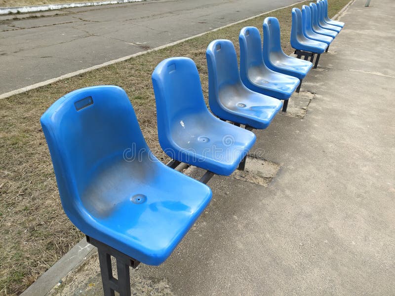 Plastic Chairs - Stackable Set Rams. Stock Photo - Image of equipment ...