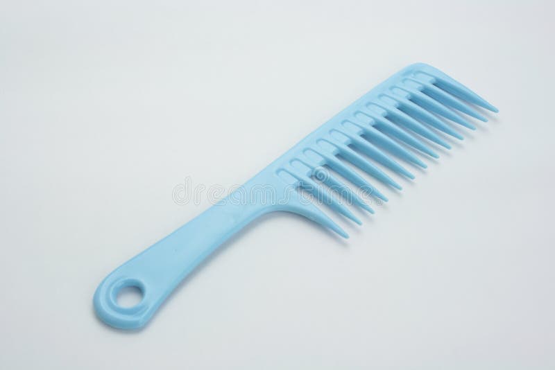 Blue Plastic Comb stock photo. Image of close, color - 45968424