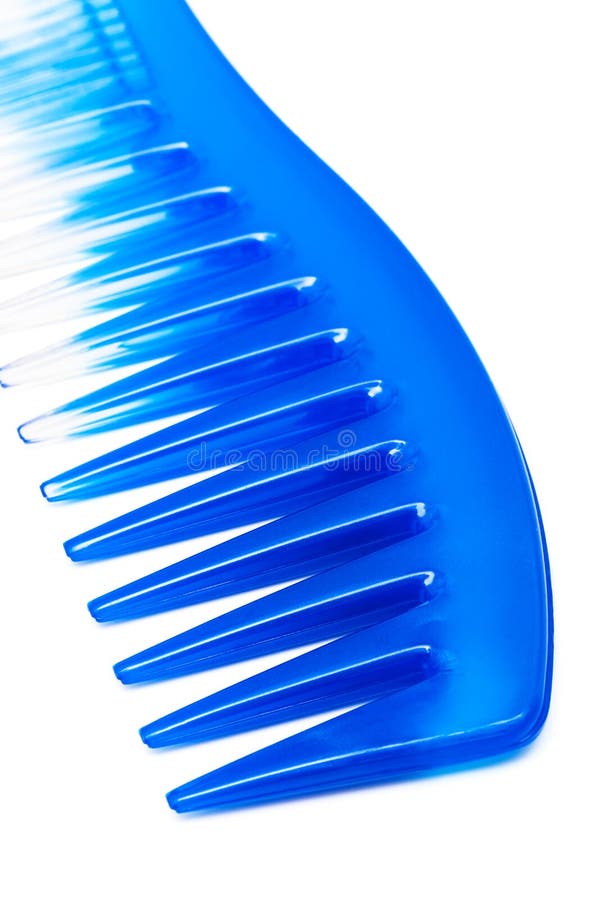 Blue plastic comb stock photo. Image of beauty, style - 31343090