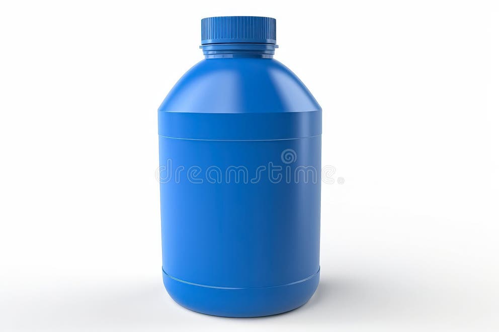 Blue Plastic Container with a Blue Lid Stock Image - Image of care ...
