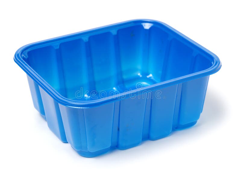 Blue plastic container stock photo. Image of accessories - 135831306