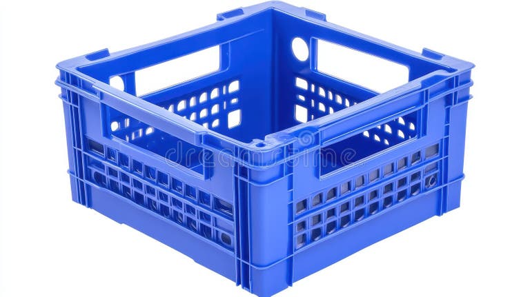 Blue Plastic Crate: Sturdy and Versatile Storage Solution for ...