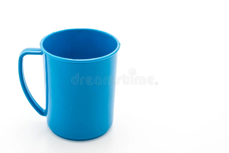 Blue plastic glass stock photo. Image of beverage, color - 96443640