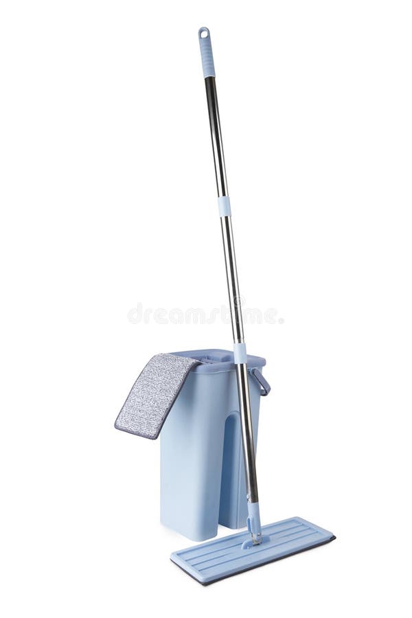 Blue plastic mop stock photo. Image of object, tidy - 284555296