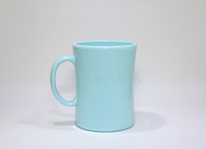 Blue plastic mug stock image. Image of desk, ceramic - 273874765