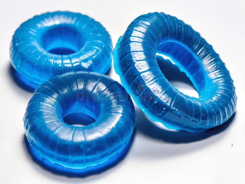 Blue Plastic Ring for Water and Washing Stock Illustration ...