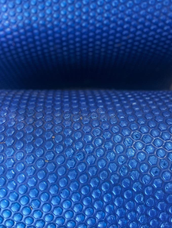 Blue plastic rolls stock photo. Image of industrial - 367121404