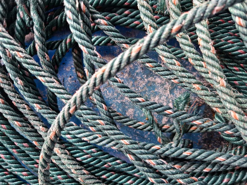 Blue Plastic Ropes Photographed Closeup Stock Photo - Image of phot ...
