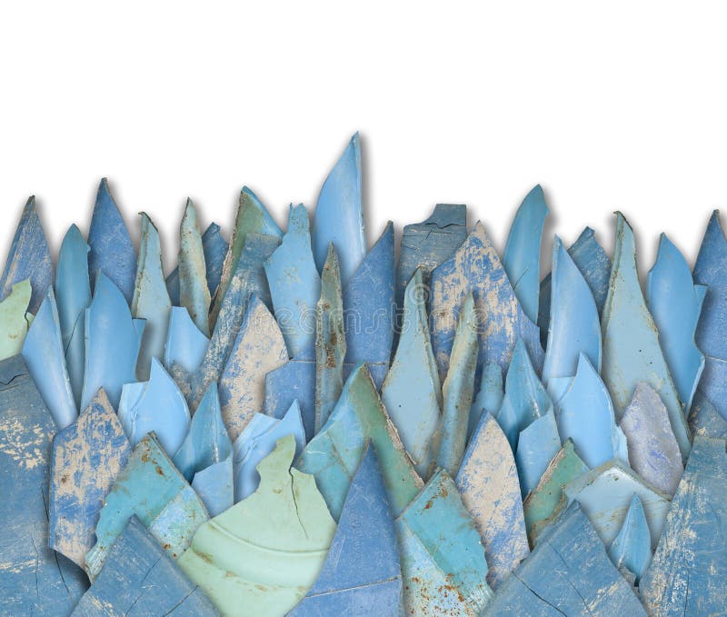 Blue plastic shards stock photo. Image of broken, sharp - 84962592
