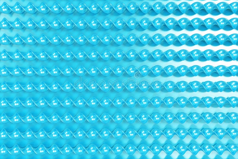 Blue Plastic Spiral Sticks on Blue Background Stock Image - Image of ...