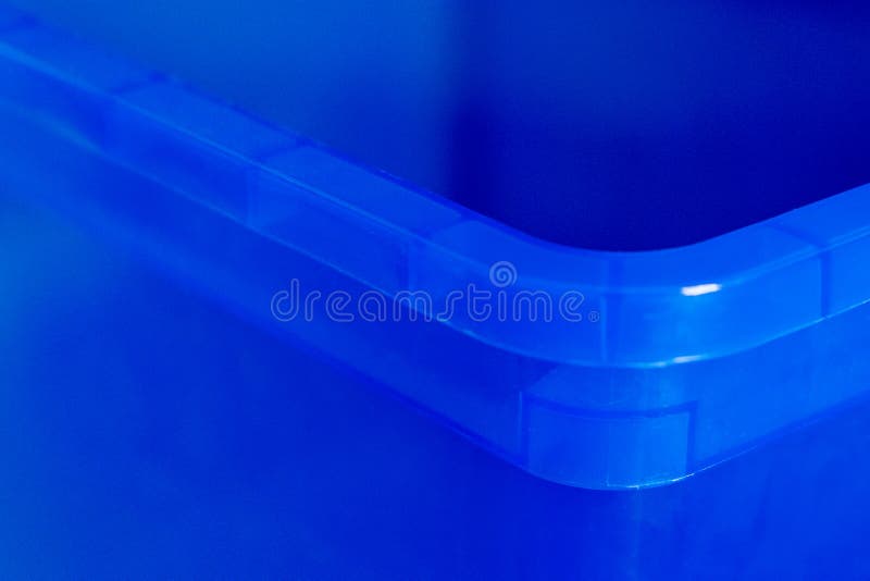 Blue plastic storage box stock photo. Image of blue - 157697754
