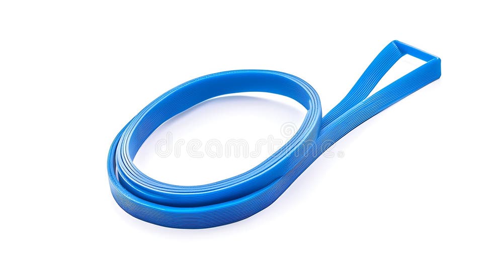 A Blue Plastic Strap with a White Background Stock Illustration ...