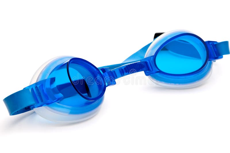Blue Plastic Swimming Goggles Stock Photo - Image of goggles, blue: 8761128