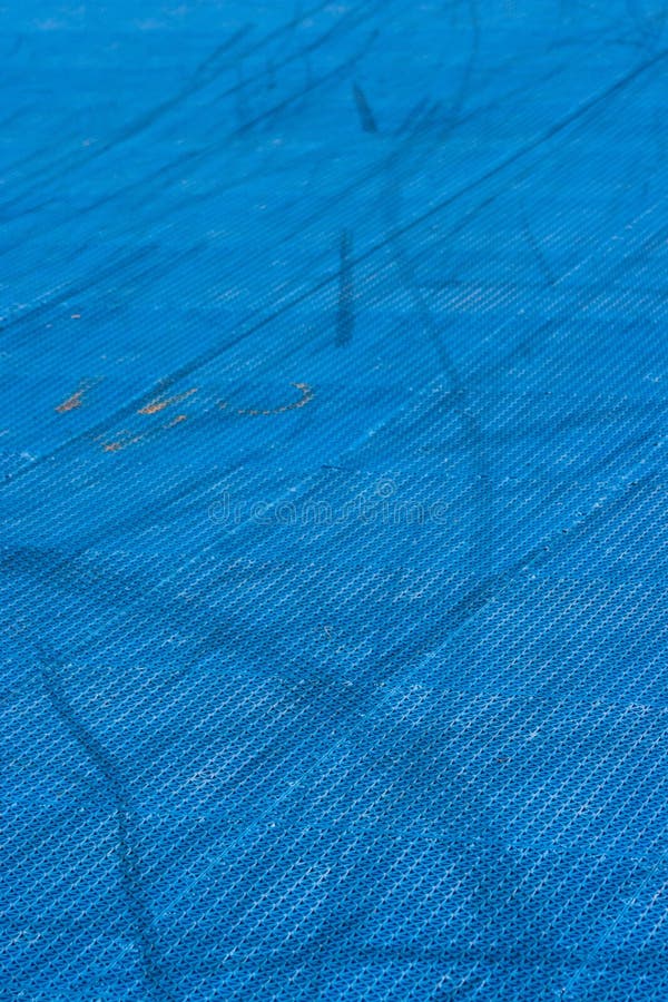 Blue Plastic Texture Playground with Trails on it. Stock Image - Image ...