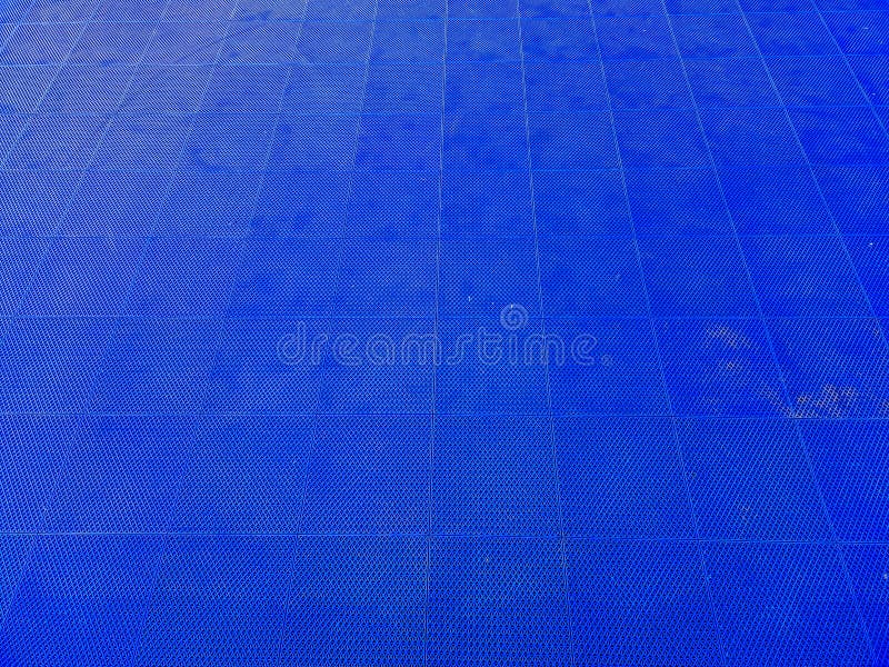 Blue Plastic Tiles with a Perforated Surface Serve As a Flat Surface ...