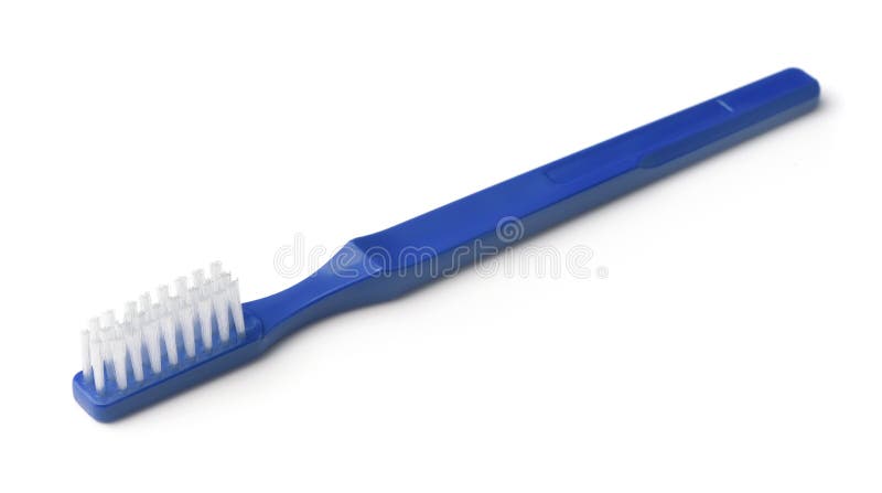 Blue plastic toothbrush stock photo. Image of dentistry - 267340734